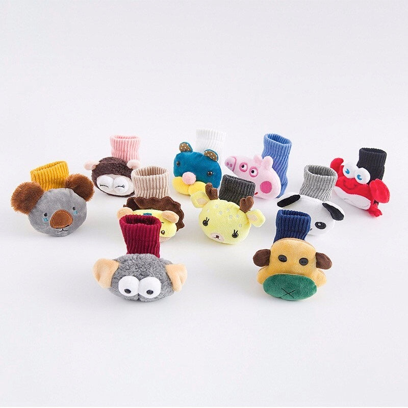 3D BABY SOCKS | Kids 3D Animal Head Socks – Wild Child Closet