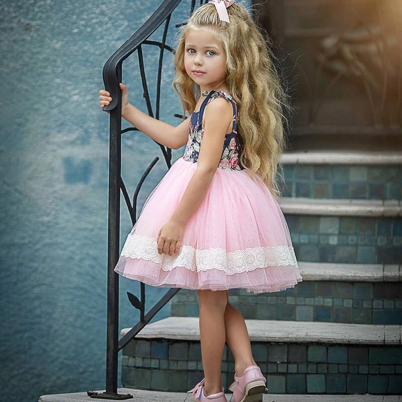 Girls Spaghetti Tie Straps Tulle Dress - ONLY 3 LEFT !!! – Wild Child ...