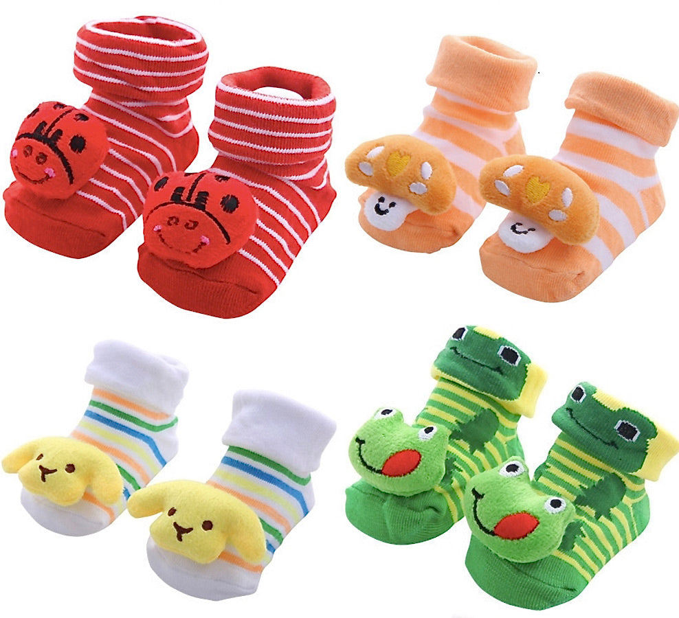 BABY ANTI-SLIP SOCKS | Baby Toddler 3D Decorative Image Anti-Slip Socks ...