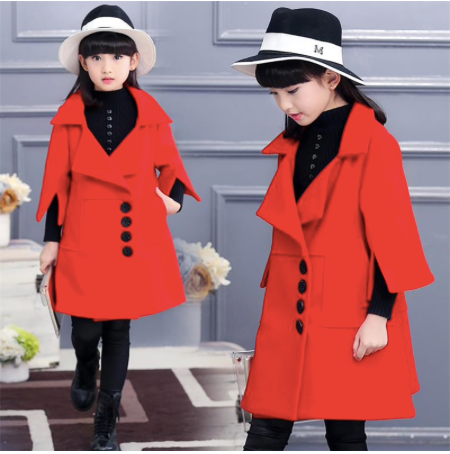 Girls Wool Coat | Girls Fashion Wool Blend Coat – Wild Child Closet